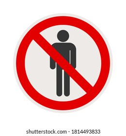 No People Sign Vector Icon Stock Vector (Royalty Free) 1015219906