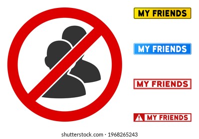 No Humans Sign Messages Rectangular Frames Stock Vector (Royalty Free ...