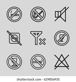 No Icons Set Set 9 No Stock Vector (Royalty Free) 629856935 | Shutterstock
