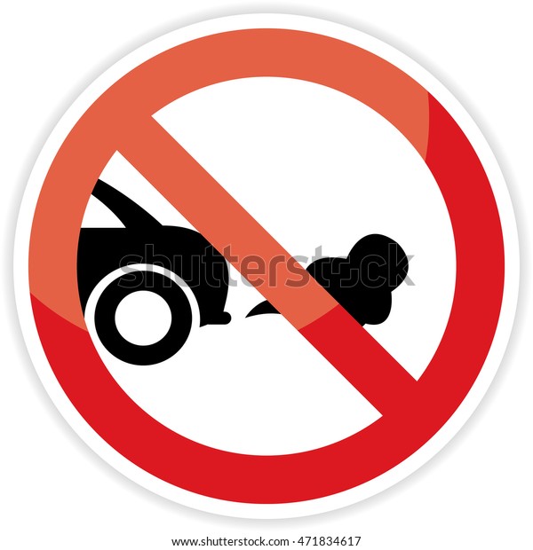 No Idling Idle Reduction Sign On Stock Vector (Royalty Free) 471834617