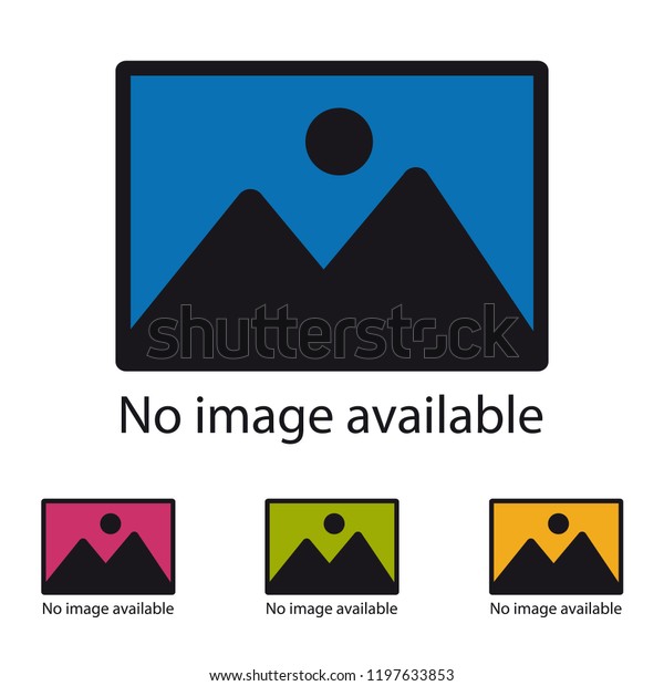 No Image Available Icon - Colorful Vector Illustration - Isolated On ...