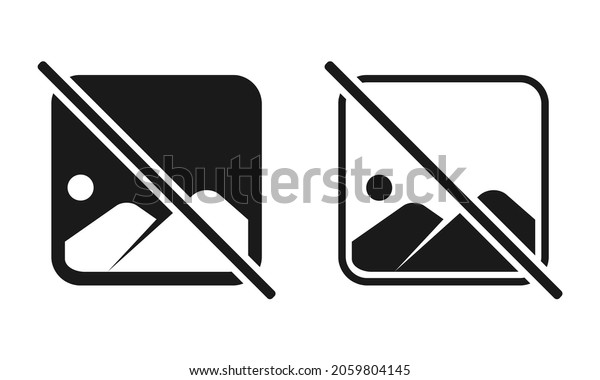 No Image Available Missing Photo Sign Stock Vector (Royalty Free ...