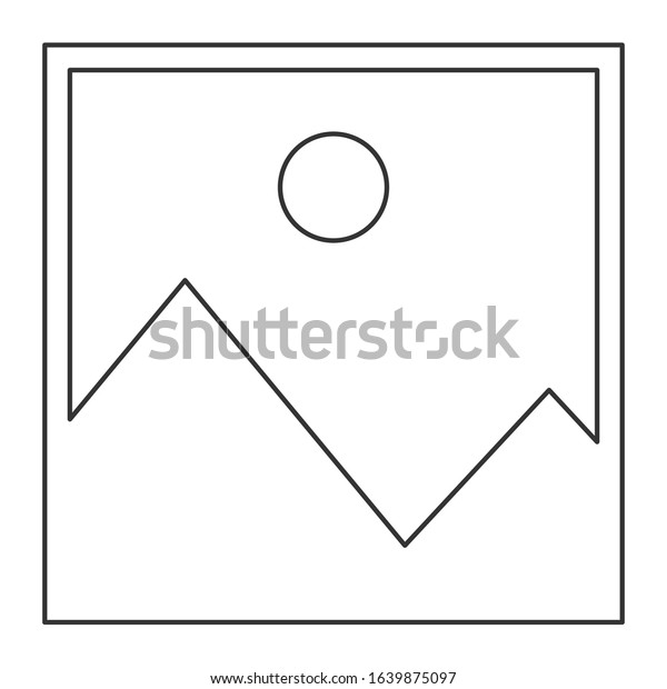 No image outline vector symbol, missing available icon. No gallery for ...