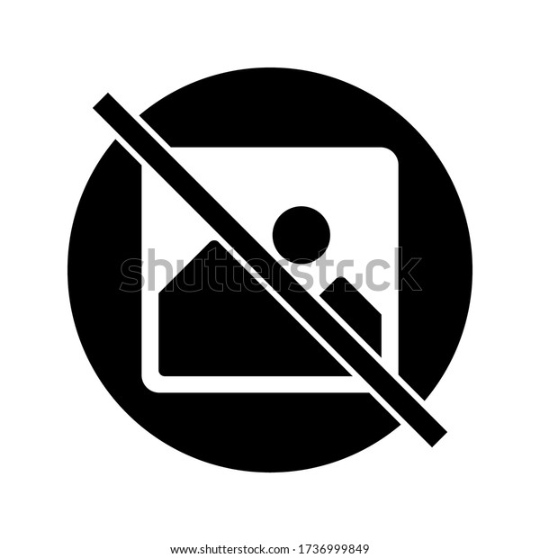 No Image Photography Vector Icon Means Stock Vector (Royalty Free ...
