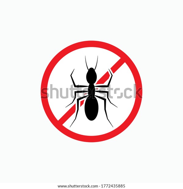 No Insect Icon Anti Pest Symbol Stock Vector (Royalty Free) 1772435885 ...