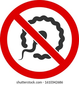 No Insemination Vector Icon Flat No Stock Vector (Royalty Free) 1610342686