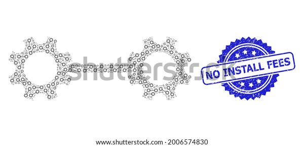 Sin cargos de montaje Sello de: vector de stock (libre de regalías ...