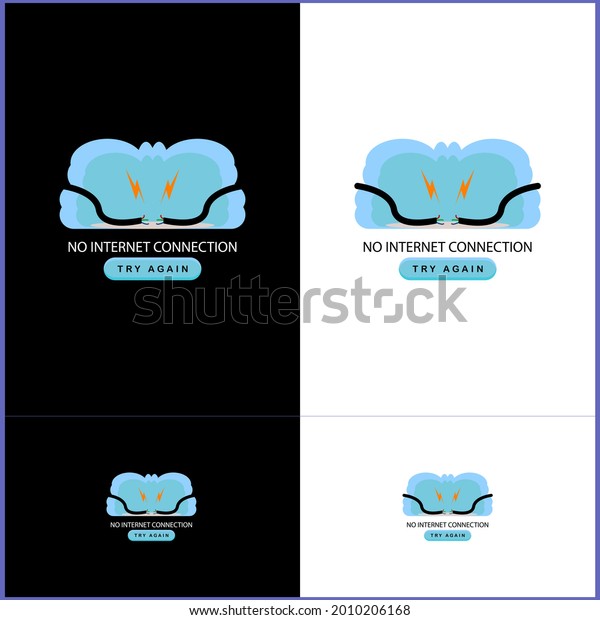No Internet Connection Design Page Mobile Stock Vector (Royalty Free ...