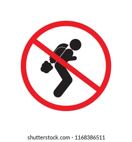 No Jetpack Zone Sign Vector Design: vector de stock (libre de regalías ...