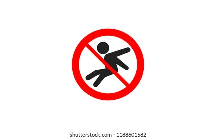 Vektor Stok No Entry Sign Prohibition Stop Symbol (Tanpa Royalti ...