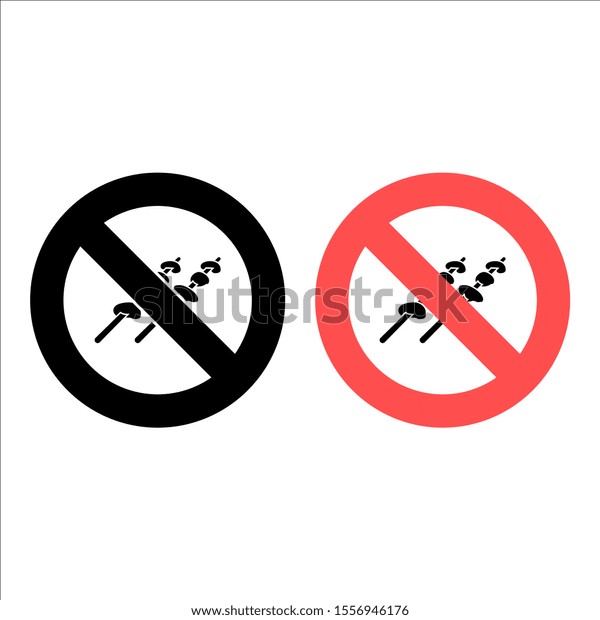 No No Kebab Kebab Icon Simple Stock Vector (Royalty Free) 1556946176 ...