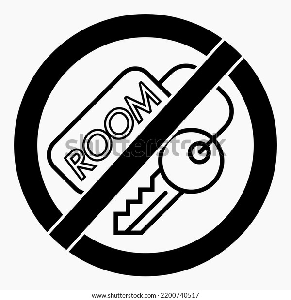 No Key Key Ban No Room Stock Vector (Royalty Free) 2200740517 ...