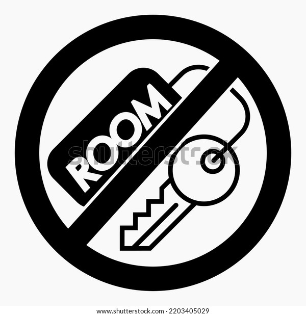 No Key Key Ban No Room Stock Vector (Royalty Free) 2203405029 ...
