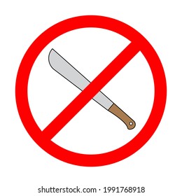 No Knife Sign Vector Illustration No Stock Vector (Royalty Free ...