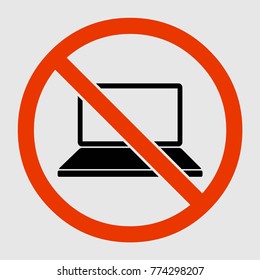 No Laptop Area Stock Vector (Royalty Free) 774298207
