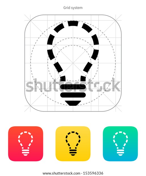 No Light Icon On White Background Stock Vector (Royalty Free) 153596336 ...