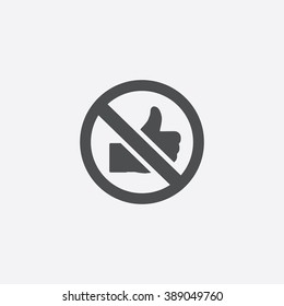 No Like Icon Stock Vector (Royalty Free) 389049760 | Shutterstock