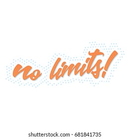No Limits Typographic Banner Stock Vector (Royalty Free) 681841735 ...