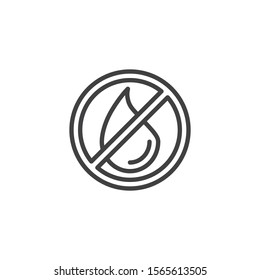 No Liquid Line Icon Linear Style Stock Vector (Royalty Free) 1565613505 ...