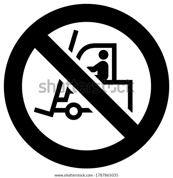 No Loader Forbidden Sign Modern Round Stock Vector (Royalty Free ...