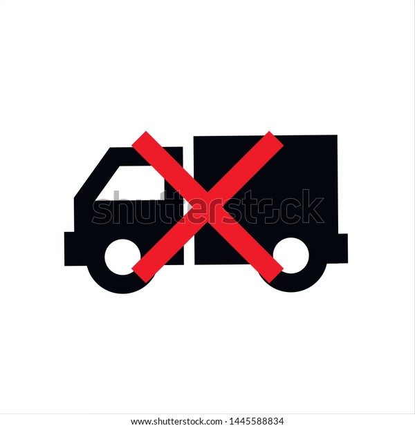 No Lorry Icon No Truck Vector 스톡 벡터(로열티 프리) 1445588834 | Shutterstock