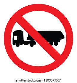 No Lorry Vector Icon: vector de stock (libre de regalías) 1103097524 ...
