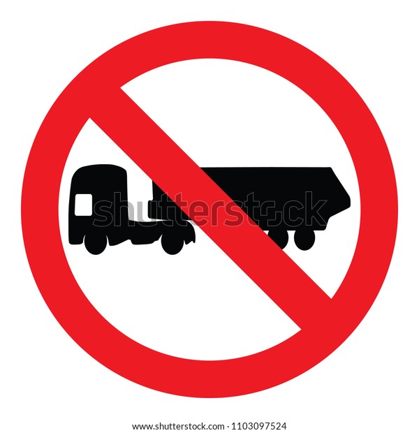 No Lorry Vector Icon: vector de stock (libre de regalías) 1103097524 ...