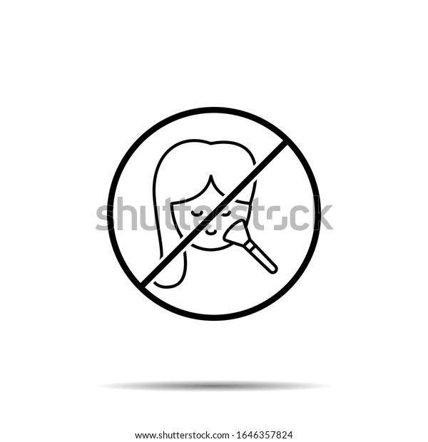 No Makeup Face Girl Icon Simple Stock Vector (Royalty Free) 1646357824 ...