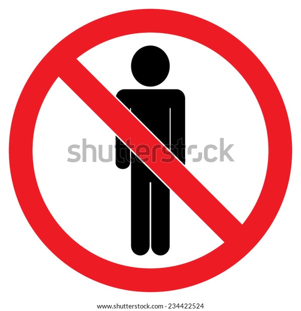 No Man Entry Sign: เวกเตอร์สต็อก (ปลอดค่าลิขสิทธิ์) 234422524 ...