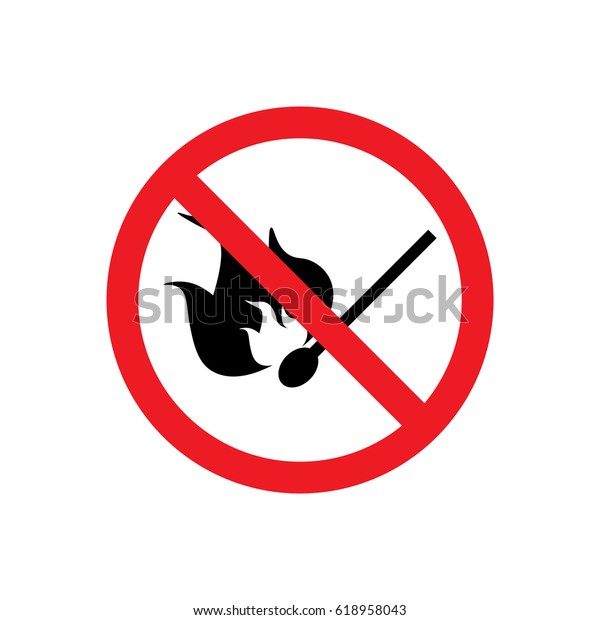 No Matches Fire Icon Sign Pattern Stock Vector (Royalty Free) 618958043 ...