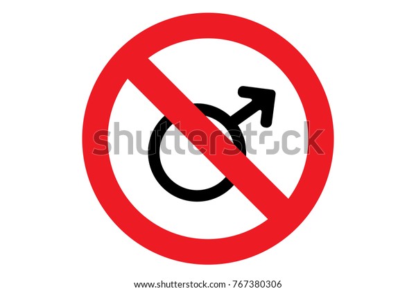 No Men Allowed Sign Stock Vector (Royalty Free) 767380306 | Shutterstock