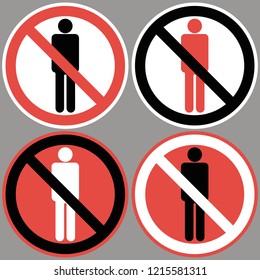 No Men Allowed a Sign Identifying 스톡 벡터(로열티 프리) 1215581311 | Shutterstock