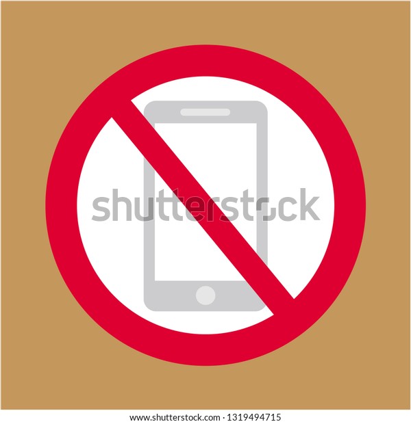 No Mobile Icon Stock Vector (Royalty Free) 1319494715 | Shutterstock