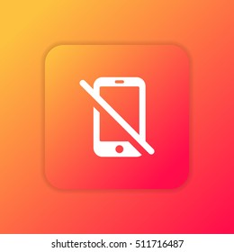 No Mobile Orange Bright App Uiux Stock Vector (Royalty Free) 511716487 ...
