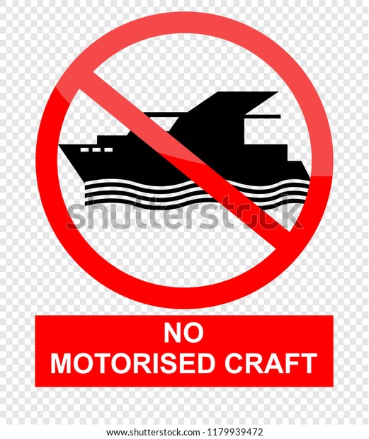 No Motorised Craft Sign Stock Vector (Royalty Free) 1179939472 ...