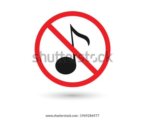 No Music Note Icon Design Vector Stock Vector (Royalty Free) 1969286977 ...