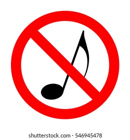 No Music Note Icon Stock Vector (Royalty Free) 548225995 | Shutterstock