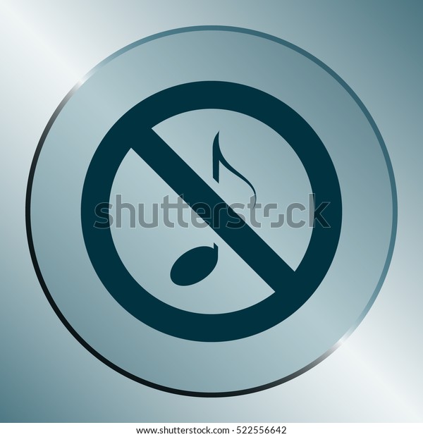 No Music Sign Stock Vector (Royalty Free) 522556642 | Shutterstock