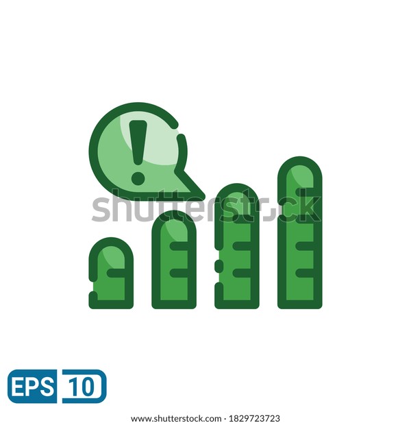 No Network Icon Filled Line Style Stock Vector (Royalty Free ...
