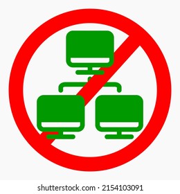 Sin red. No hay conexión con: vector de stock (libre de regalías ...
