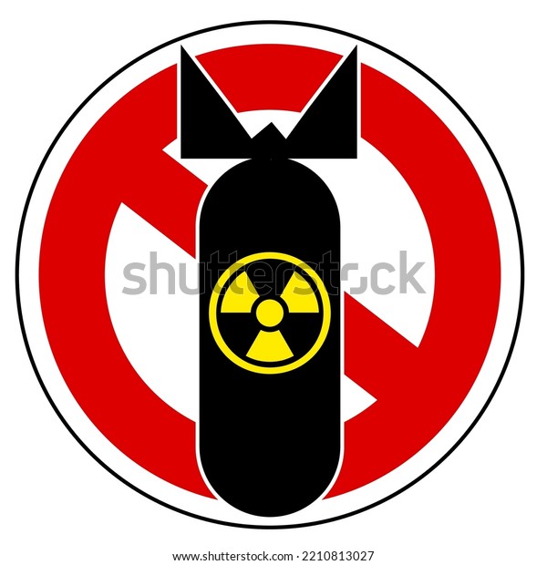 No Nuclear Weapon Ban Sign Around 库存矢量图（免版税）2210813027 | Shutterstock
