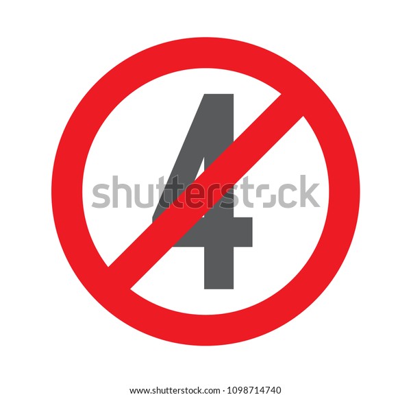 No Number 4 Years Old Under Stock Vector (Royalty Free) 1098714740 ...