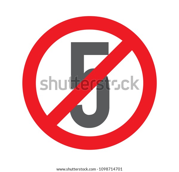 No Number 5 Years Old Under Stock Vector (Royalty Free) 1098714701 ...