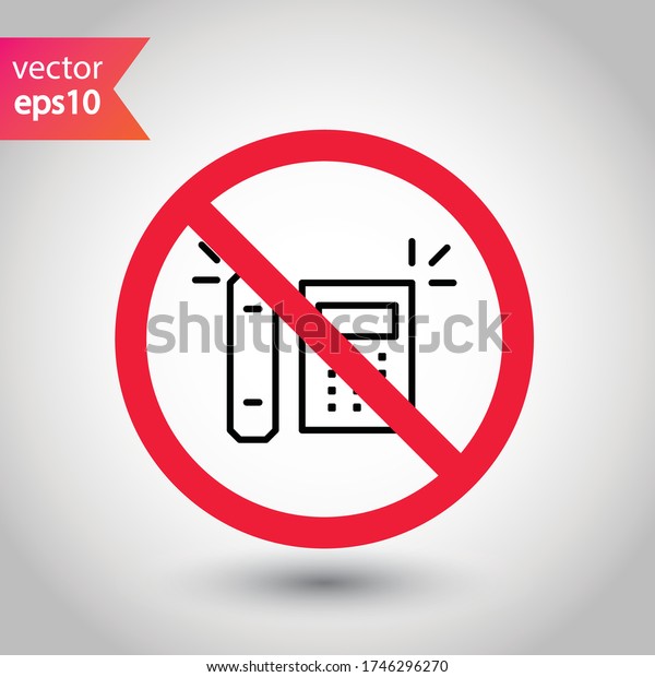 No Office Phone Icon Office Phone Stock Vector (Royalty Free ...