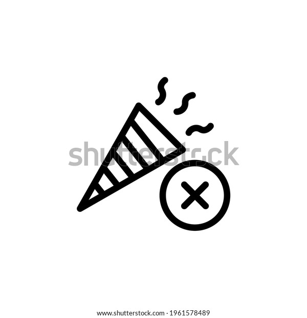 No Party Icon Perfect Logo Presentation 스톡 벡터(로열티 프리) 1961578489 ...