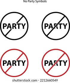 18,299 No party symbol 이미지, 스톡 사진 및 벡터 | Shutterstock