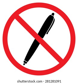 No Writing Sign