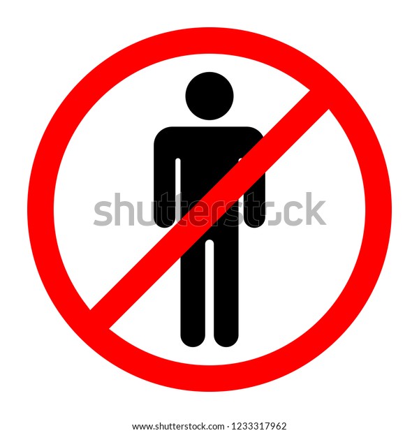 No People Icon No Entry Icon Stock Vector (Royalty Free) 1233317962 ...