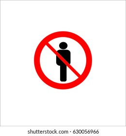 No People Sign Vector Illustration Stock Vector (Royalty Free) 1770840689