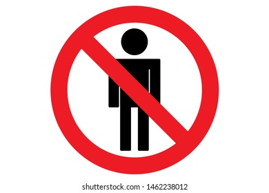 No Toilet Sign On White Background: เวกเตอร์สต็อก (ปลอดค่าลิขสิทธิ์ ...